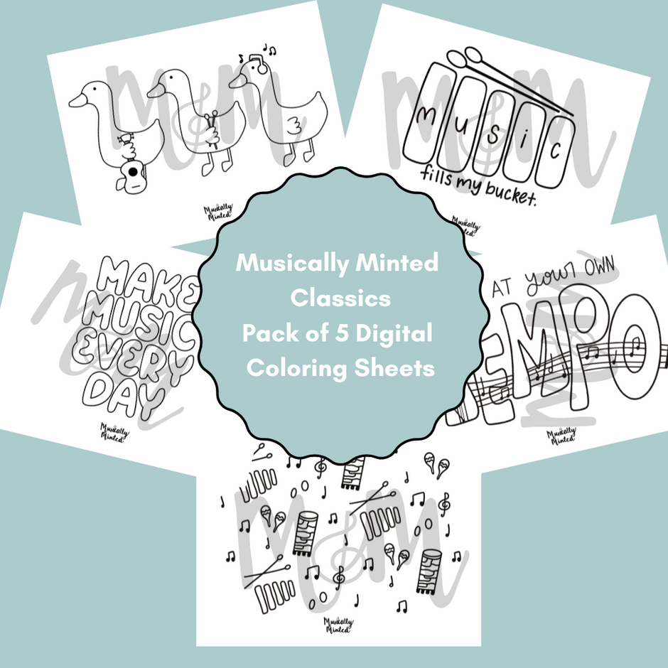 Digital Coloring Sheets – Musically Minted