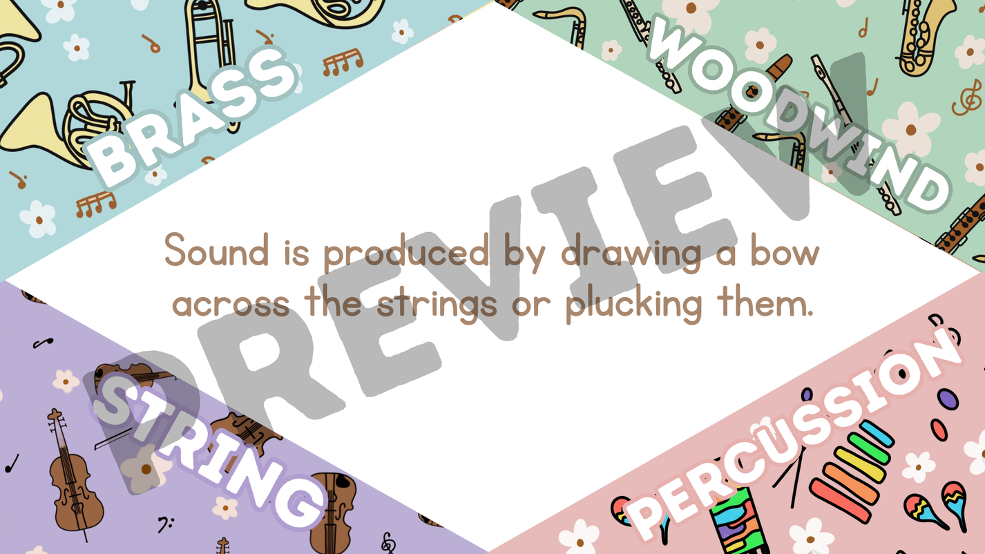 Instrument Family: Four Corners Game | Music Classroom Google Slide Di ...