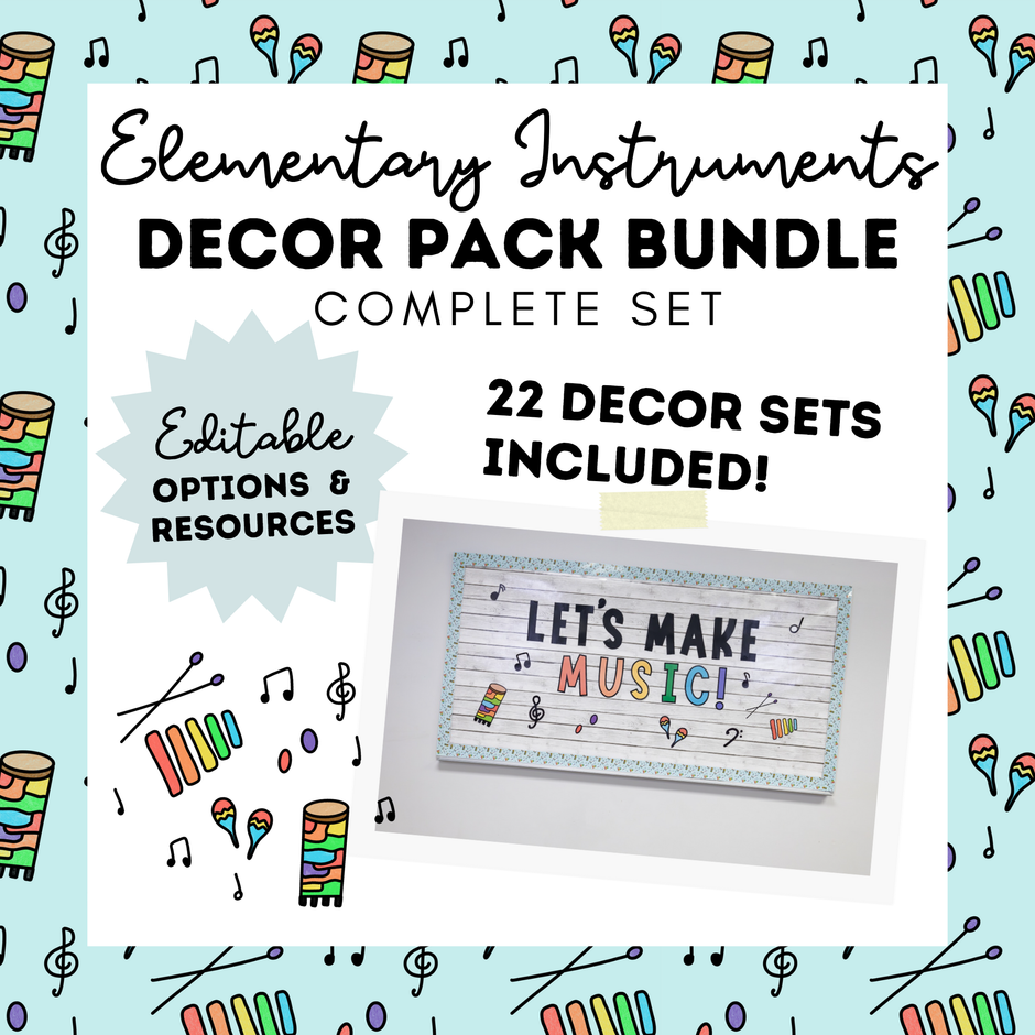 Elementary Instruments Digital Decor Pack – Musically Minted