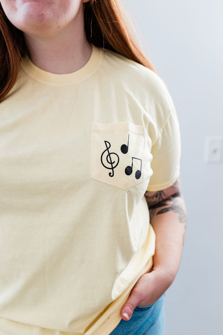 Music Note Pocket T-Shirt – Musically Minted