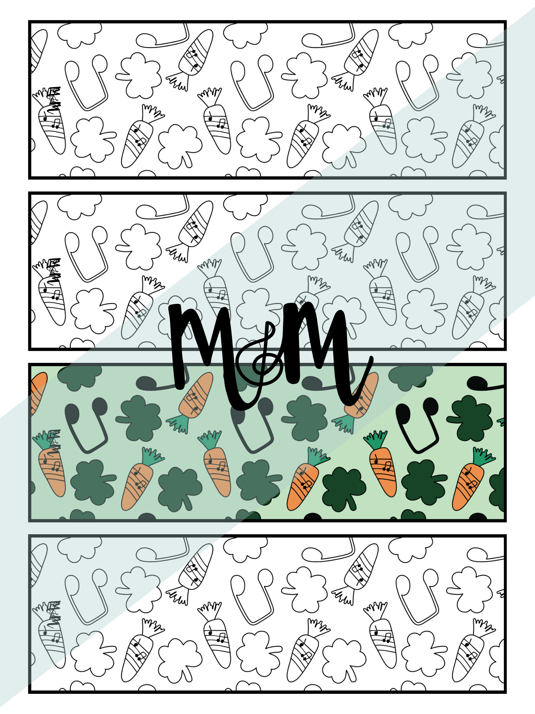 March Magic | Music Bookmarks | Printable Coloring Activity DIGITAL DO ...